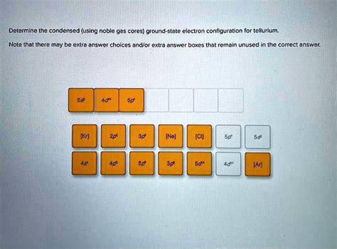 Solved Determine The Condensed Using Noble Gas Cores Ground State