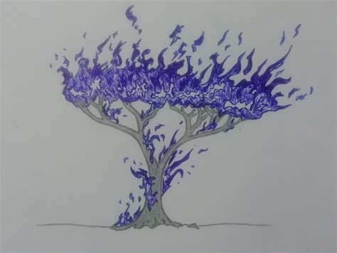 A Tree In Fire R Draw