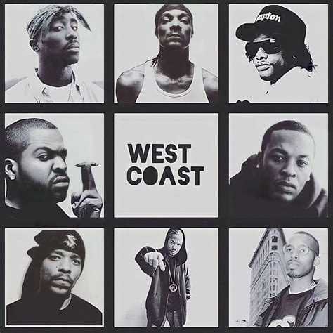 West Coast Rappers Collage