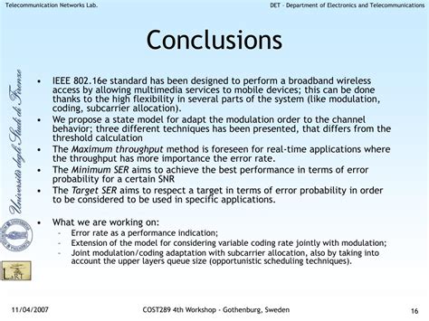 PPT A Finite State Modeling For Adaptive Modulation In Wireless OFDMA Systems PowerPoint