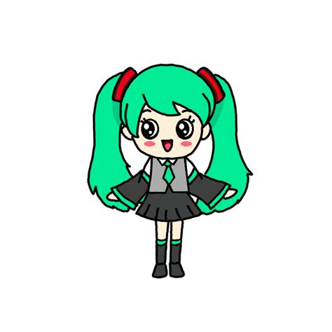 How To Draw Hatsune Miku Easy
