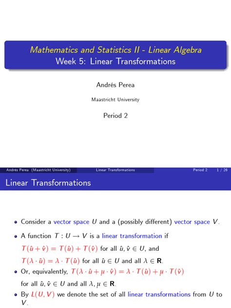 5 linear transformations handout 1 pdf linear map algebra