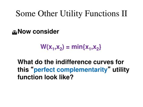 Ppt Utility Functions And Indifference Curves In Consumer Preferences
