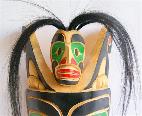 Thunderbird And Salish Man Mask Canadian Indigenous Art Inc