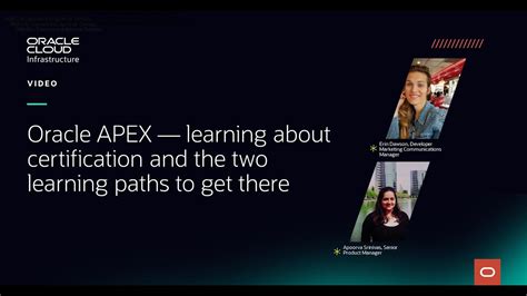 Oracle Apex — Learning About Certification And The Two Learning Paths To Get There Youtube