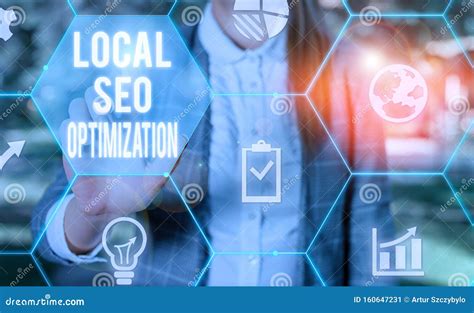 Writing Note Showing Local Seo Optimization Business Photo Showcasing Increase Search