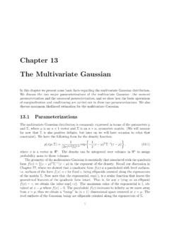Chapter The Multivariate Gaussian People Chapter The Multivariate Gaussian People Pdf