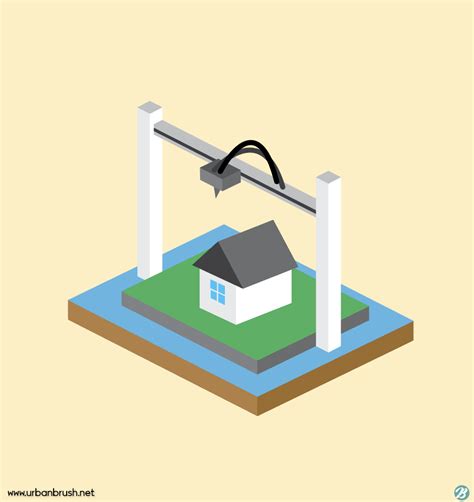 3d프린터 집 일러스트 Ai 무료다운로드 Free 3d Printer House Vector 어반브러시