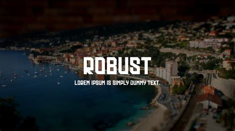 Robust Font Download Free For Desktop And Webfont
