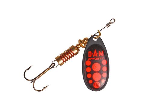 DAM Effzett Standard Spinner - Black Red - Fischzeux.at Angelshop, 2,99
