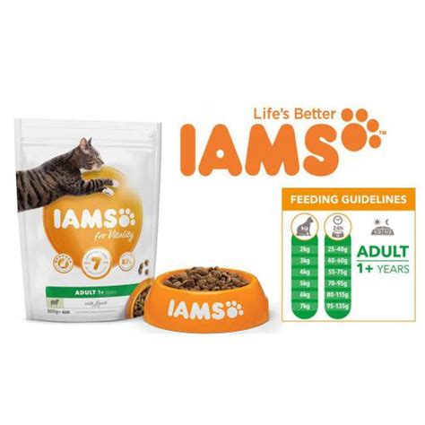 Iams For Vitality Adult Cat Food Lamb 800g Nwt5659 Pet Food