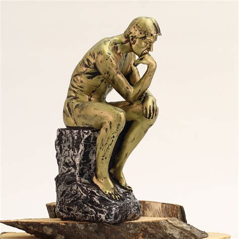 Rodin The Thinker Statue Thinking Man Sculpture Home Decor Statue