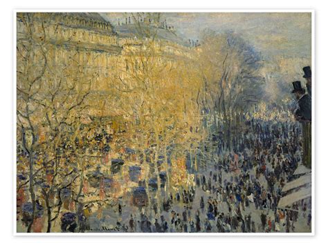 Boulevard Des Capucines In Paris 1873 De Claude Monet En Poster