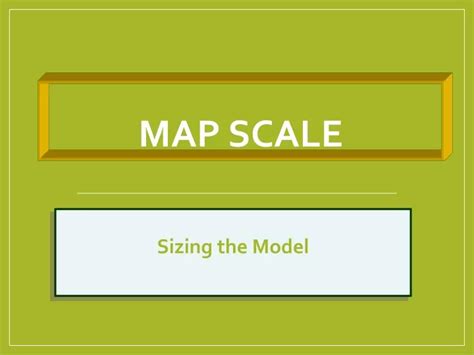 PPT Map Scale PowerPoint Presentation Free Download ID
