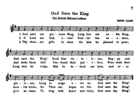 British National Anthem Words