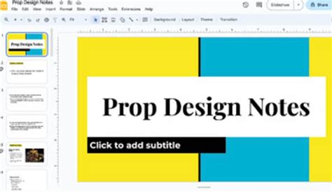 Prop Design Notes With Guided Notes Worksheet For Theatre Tpt