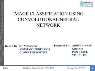 Image classification using convolutional neural network | PPT