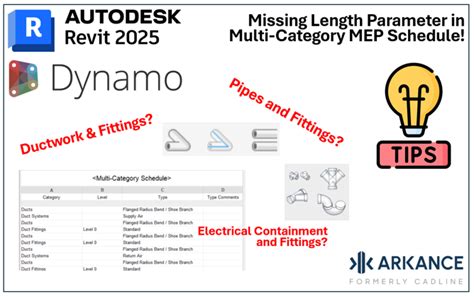 Revit Tip Need Length Parameter In A Mep Multi Category Schedule
