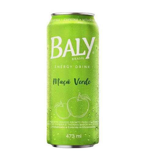 Energético Maçã Verde 473ml Baly Cia Dos Doces