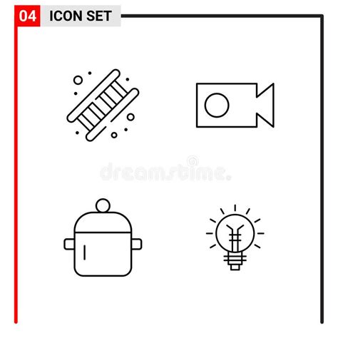 4 General Icons For Website Design Print And Mobile Apps 4 Outline