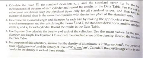 The Mean Has Been Calculated In Most I Need The Chegg