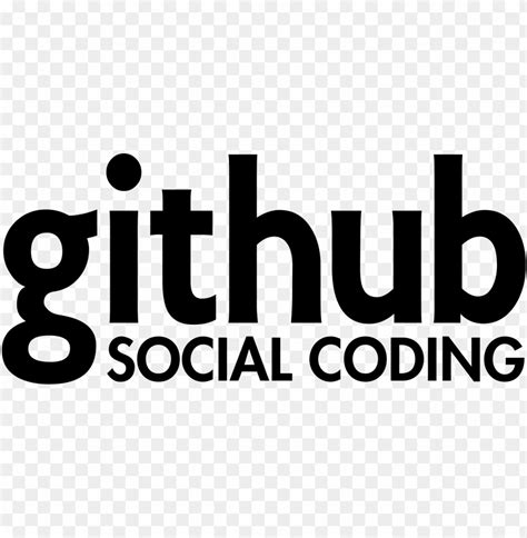 GitHub Social Coding Wordmark Logo TOPpng