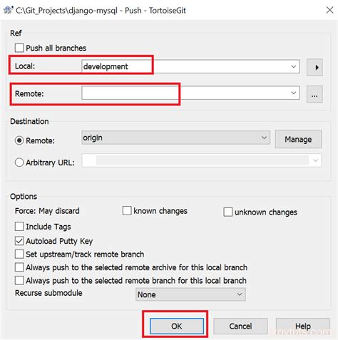 How To Clone And Create Remote Git Repository Branches Using Tortoise