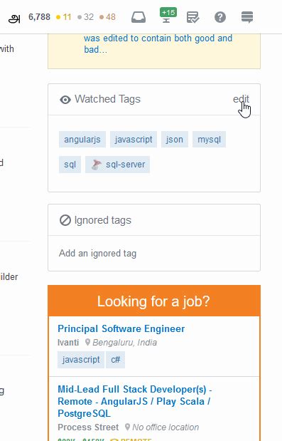 Favorite Tags Is Now Tag Watching Meta Stack Exchange