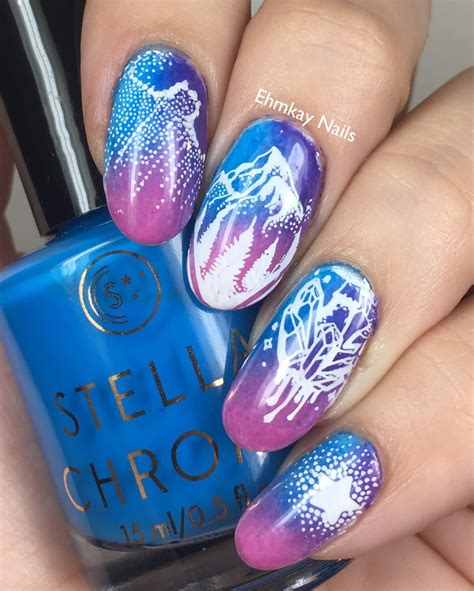 Ehmkay Nails Nicole Diary Celestial Plate With Stella Chroma