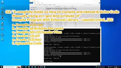 Compile and upload arduino code using avrgcc and avrdude-Compile External Library LiquidCrystal ...