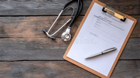 Plastic Surgery Certificate With Stethoscope And Pen On Clipboard In