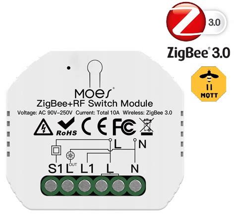 Sterownik ZigBee RF TUYA BEZNAPIĘCIOWY 633690011997 Cena Opinie Elementy wykonawcze