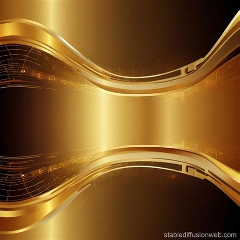 Golden Technological Background Stable Diffusion Online