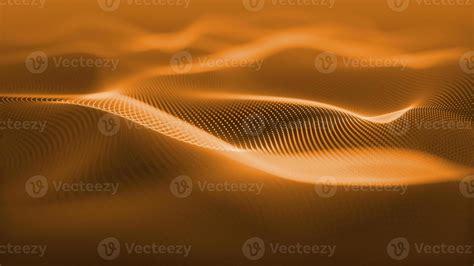 Particles Blue Wave Cyber Technology Background Loop Abstract Seamless
