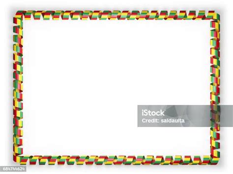 프레임과 기니 플래그로 리본 테두리 3 차원 일러스트 레이 션 공란에 대한 스톡 사진 및 기타 이미지 공란 교육 기니 Istock