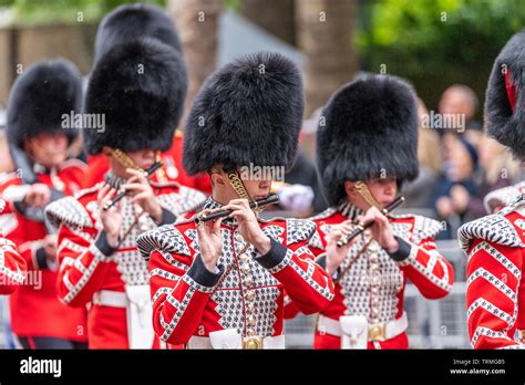 Band Of The Grenadier Guards Corps Of Drums Flute Marching Band On The