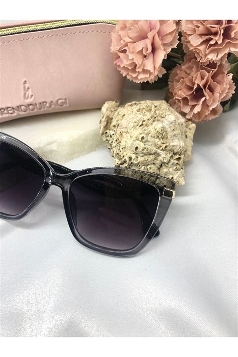Di Caprio Laura Cat Eye Gold Detaylı Gri Kadın Güneş Gözlüğü Fiyatı