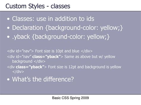 Session 3: Basic CSS Spring ppt download