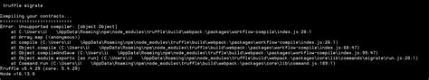 Javascript While Running Truffle Migrate It Gives Me This Error Stack Overflow