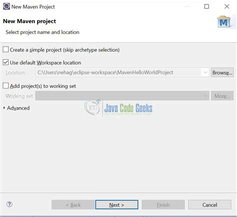 Apache Maven Hello World Example Java Code Geeks