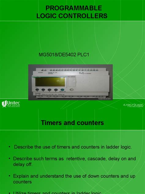 Plc Timers Lecture 5 Pdf