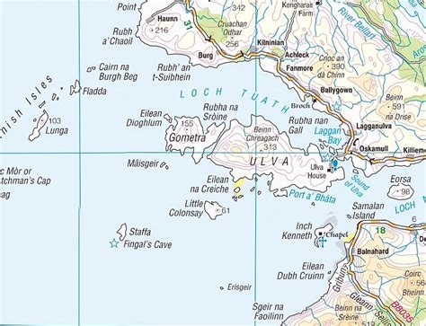 Ulva And Gometra Map