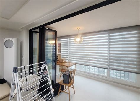 대전 블라인드 대덕 테크노밸리 5단지 아파트 거실 안방 베란다 콤비 그레이 설치했어요 네이버 블로그