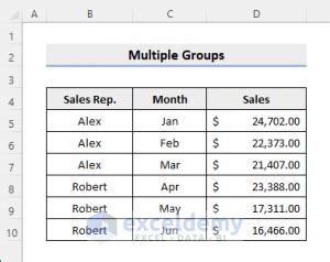 How To Create Multiple Groups In Excel Effective Ways ExcelDemy