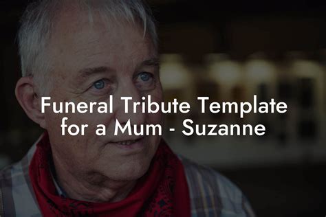 Funeral Tribute Template For A Mum Suzanne Eulogy Assistant