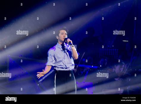 Beijing China 13th Sep 2015 Chinese Singer Li Jian Sings At His