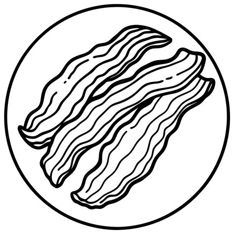Crispy Cooked Bacon Strips On Dark Wooden Surface Premium Ai Generated Vector
