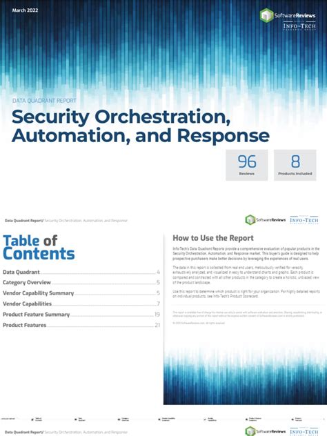 Security Orchestration Automation And Response Data Quadrant Report Pdf Cloud Computing