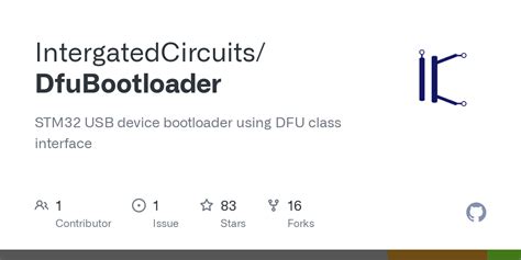 GitHub IntergatedCircuits DfuBootloader STM USB Device Bootloader Using DFU Class Interface