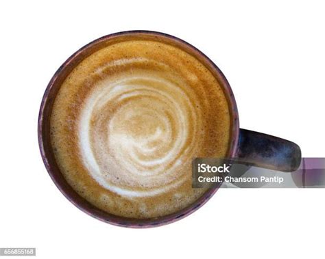 뜨거운 커피 라 떼 카푸치노 컵 클리핑 경로 포함 흰색 배경에 고립의 최고 볼 수 있습니다 0명에 대한 스톡 사진 및 기타 이미지 Istock